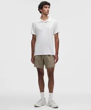 Lululemon Lightweight Mesh-panelled Tennis Shorts - Cypress Forest/downtown Tan