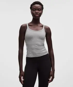 Lululemon Align™ Scoop-neck Waist-length Tank Top - Heathered Core Medium Grey