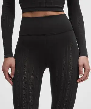 Lululemon Revealknit Pointelle High-rise 7/8 Tight - Black