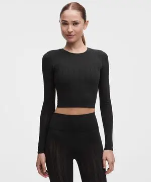Lululemon Revealknit Pointelle Long-sleeve Shirt - Black