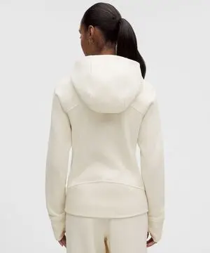 Lululemon Scuba Evolve Classic Full-zip Hoodie - Light Ivory/gold