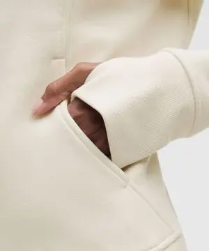 Lululemon Scuba Evolve Classic Full-zip Hoodie - Light Ivory/gold