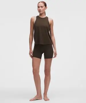 Lululemon Silky High-neck Yoga Tank Top - Walnut Crunch