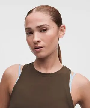 Lululemon Silky High-neck Yoga Tank Top - Walnut Crunch