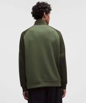 Lululemon Smooth Spacer Half Zip Track Jacket - Sassy Sage/deep Forest