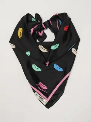 Fiorucci Graphic Print Silk And Viscose Square Scarf