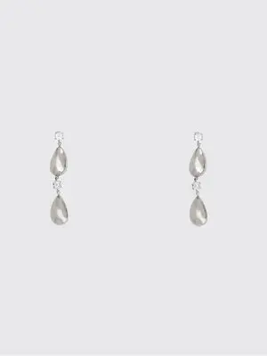 Magda Butrym Crystal-embellished Teardrop Dangle Earrings - Silver