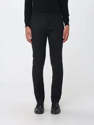 Incotex Slim Fit Tailored Trousers In A Stretch Wool Blend - Black
