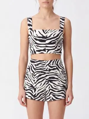 Dolce & Gabbana Zebra Print Cropped Top