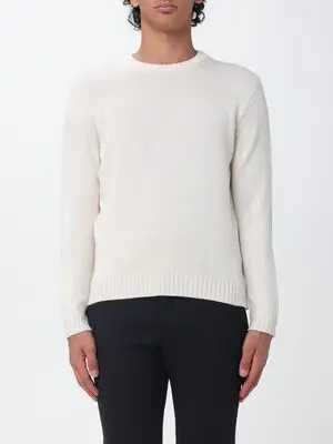 ZANONE Slim Fit Crewneck Jumper In Pure Virgin Wool - Milk
