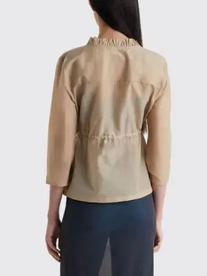 Paloma Wool Silk Blend Cropped Jacket With Drawstring Waist