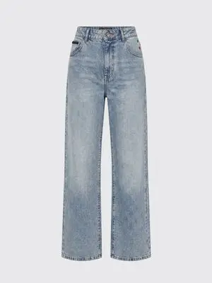 Philipp Plein High-waisted Straight Leg Jeans - Denim