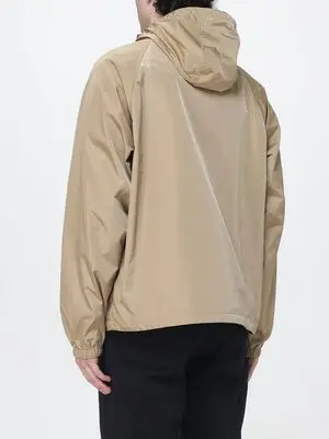 Burberry Relaxed Fit Hooded Nylon Windbreaker With Ekd Logo