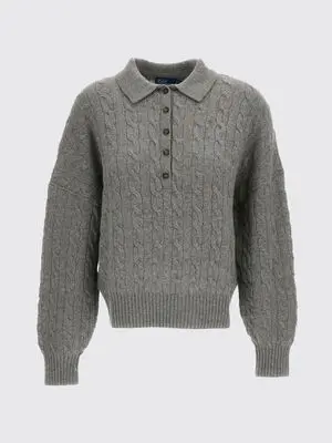 Polo Ralph Lauren Cable Knit Polo Shirt - Grey