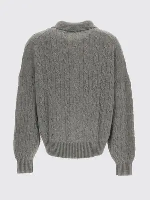 Polo Ralph Lauren Cable Knit Polo Shirt - Grey
