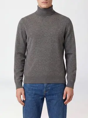 Brunello Cucinelli Slim Fit Wool Blend Turtleneck Jumper - Grey