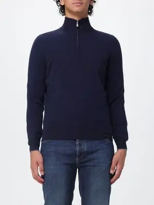 Brunello Cucinelli Slim Fit Half-zip Cashmere Turtleneck Jumper - Blue