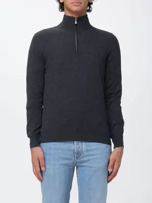 Brunello Cucinelli Slim Fit Half-zip Cashmere Turtleneck Jumper - Grey 1