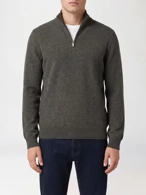 Brunello Cucinelli Slim Fit Half-zip Cashmere Turtleneck - Grey