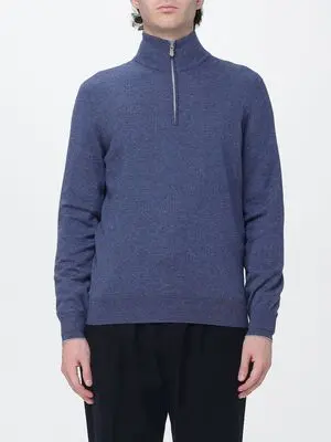 Brunello Cucinelli Slim Fit Half-zip Cashmere Turtleneck Jumper - Navy