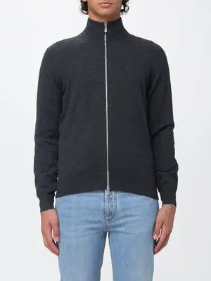 Brunello Cucinelli Slim Fit Zip-up Cashmere Turtleneck Cardigan - Grey