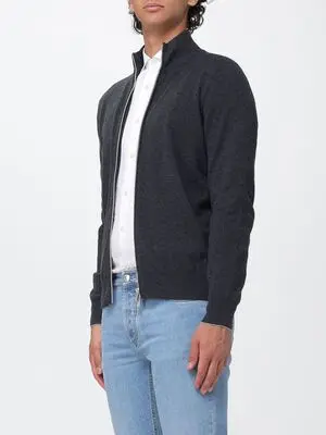 Brunello Cucinelli Slim Fit Zip-up Cashmere Turtleneck Cardigan - Grey