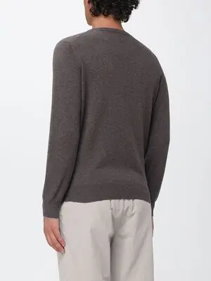 Brunello Cucinelli Crewneck Cashmere Jumper With Ribbed Trims - Brown