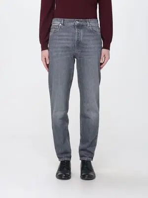 Brunello Cucinelli Five-pocket Straight Fit Jeans In Stretch Denim - Grey
