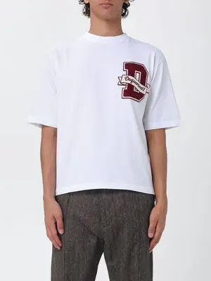 Dsquared2 Cotton T-shirt With Embroidered Logo And Dropped Shoulders