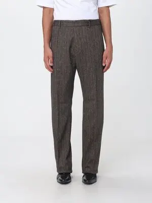 Dsquared2 Chevron Wool-blend Wide-leg Tailored Trousers