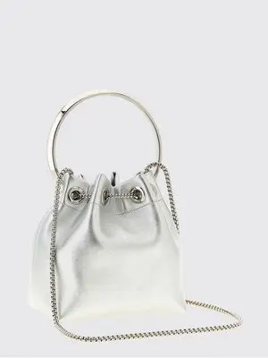 JIMMY CHOO Bon Bon Mini Bag In Laminated Nappa With Metallic Handle