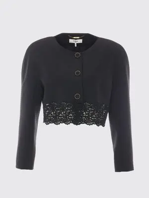 Chloé Cropped Wool Jacket With Lace Embroidery