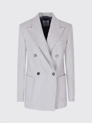 Eleventy Double-breasted Wool And Cashmere Blend Blazer With Peak Lapels