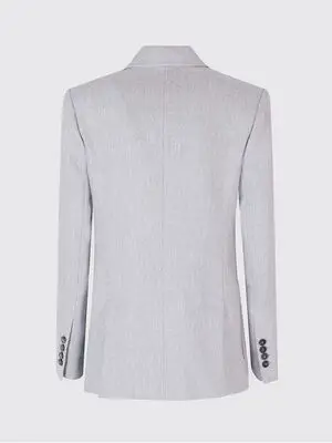 Eleventy Double-breasted Wool And Cashmere Blend Blazer With Peak Lapels