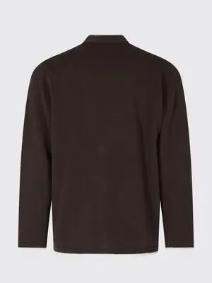 Eleventy V-neck Wool And Cashmere Blend Cardigan With Contrast Trims