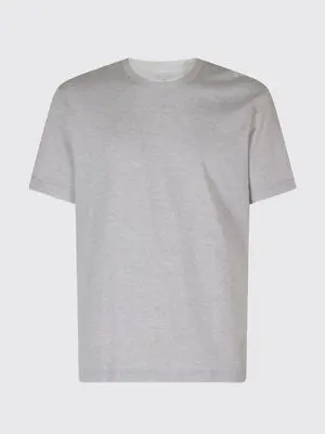 Eleventy Basic Design Short-sleeve Cotton Crew-neck T-shirt - Grey