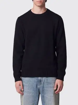 ROBERTO COLLINA Crewneck Long-sleeved Jumper In Fine Merino Wool - Black