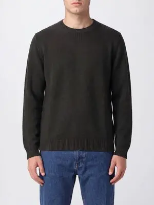 ROBERTO COLLINA Crewneck Long-sleeved Jumper In Fine Merino Wool - Green