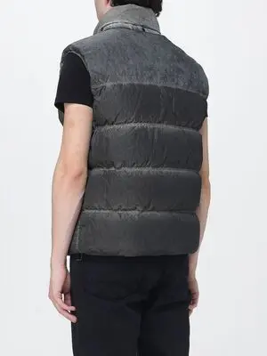 C.P. COMPANY Quilted Eco-chrome R Nylon Padded Gilet With High Neck