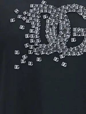 Dolce & Gabbana Crewneck Cotton T-shirt With Dg Monogram