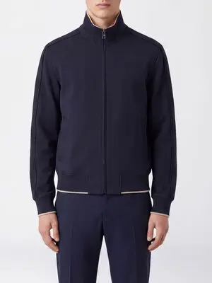 Dolce & Gabbana Jersey Bomber Jacket With Turtleneck Collar