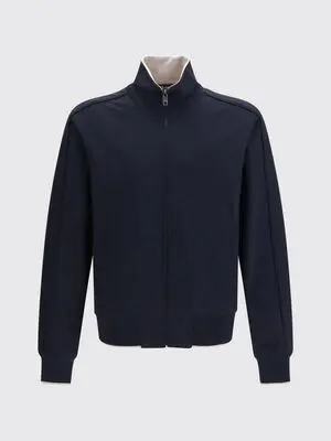 Dolce & Gabbana Jersey Bomber Jacket With Turtleneck Collar