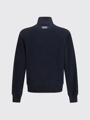 Dolce & Gabbana Jersey Bomber Jacket With Turtleneck Collar