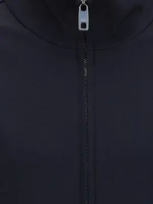 Dolce & Gabbana Jersey Bomber Jacket With Turtleneck Collar
