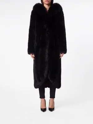 Philipp Plein Fur Coat - Black