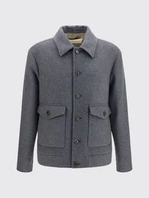 Valentino Garavani Single-breasted Short Wool-blend Coat With Classic Collar
