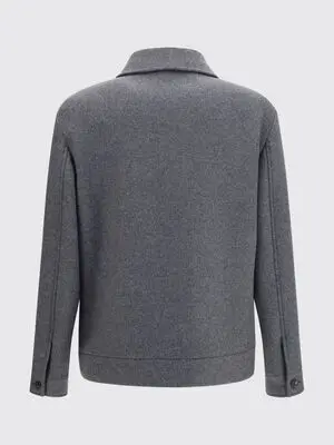 Valentino Garavani Single-breasted Short Wool-blend Coat With Classic Collar