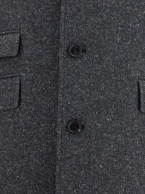 Valentino Garavani Single-breasted Long Coat In Merino Wool