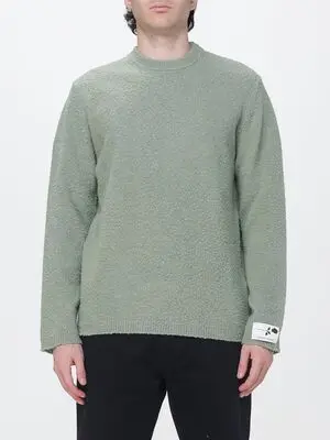 GOLDEN GOOSE Pure Virgin Wool Crewneck Jumper With Ribbed Trims - Green