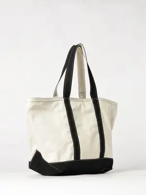 Carhartt Work In Progress Large Cotton Canvas Tote Bag With Applied Logo And Zip Closure